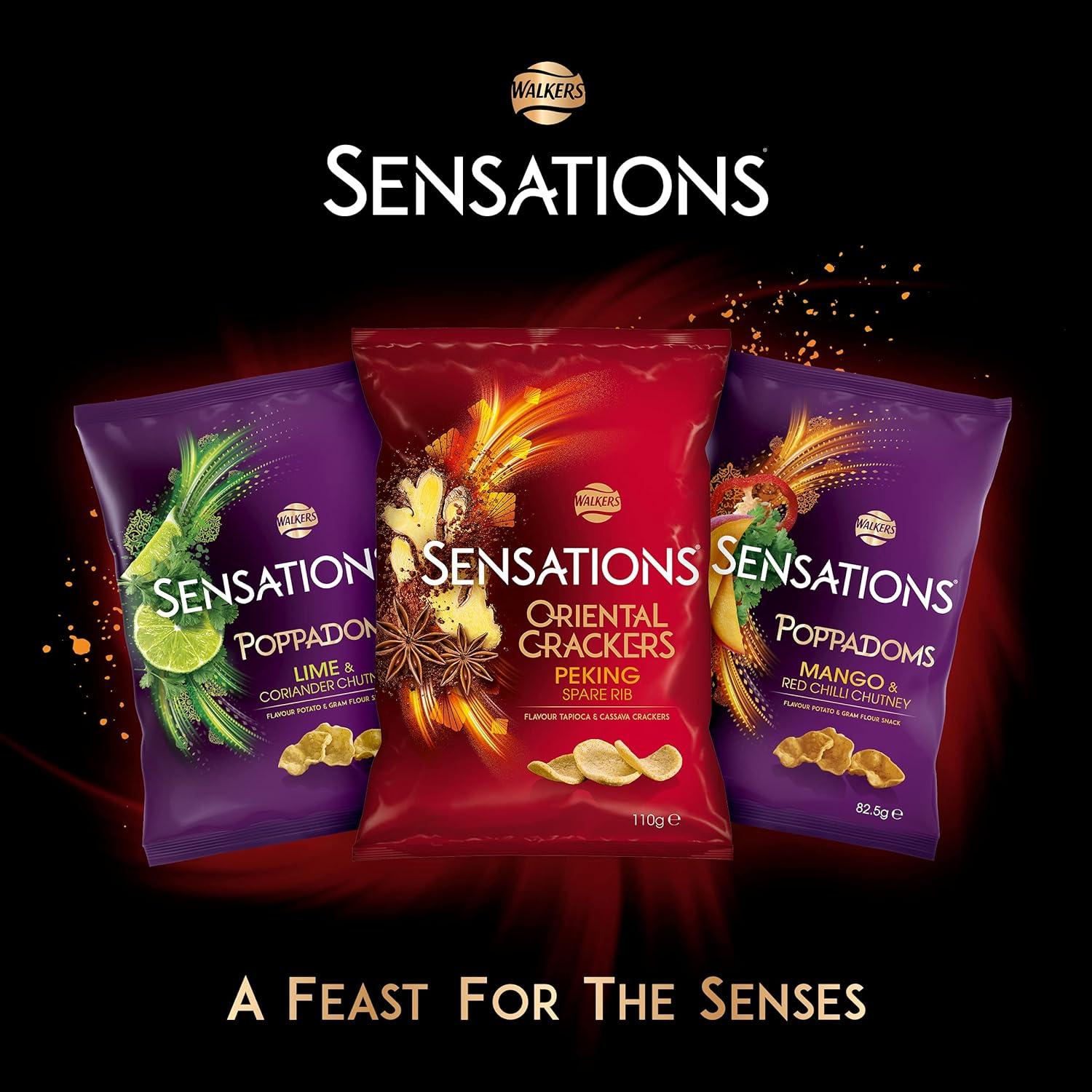 Sensations Mango & Red Chilli Chutney Poppadoms 82.5g - Authentic ...