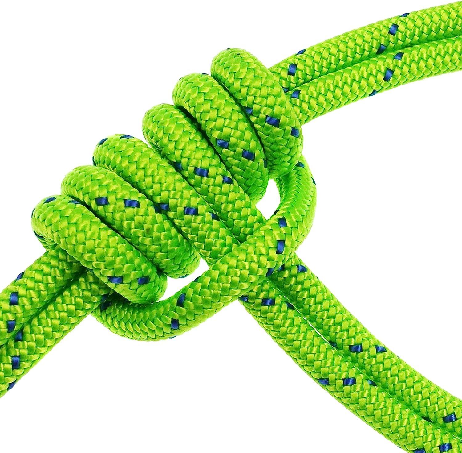 GM CLIMBING 6mm Accessory Cord Rope Double Braid CE/UIAA - 20ft Green ...
