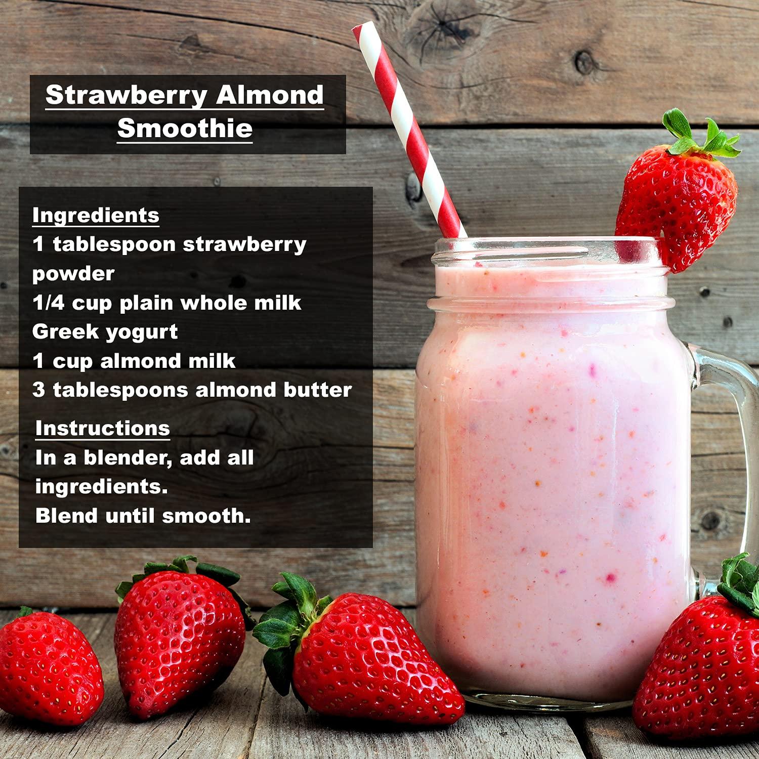 Organic Strawberry Powder, 8 ounce - Freeze Dried, Non GMO, Vegan ...