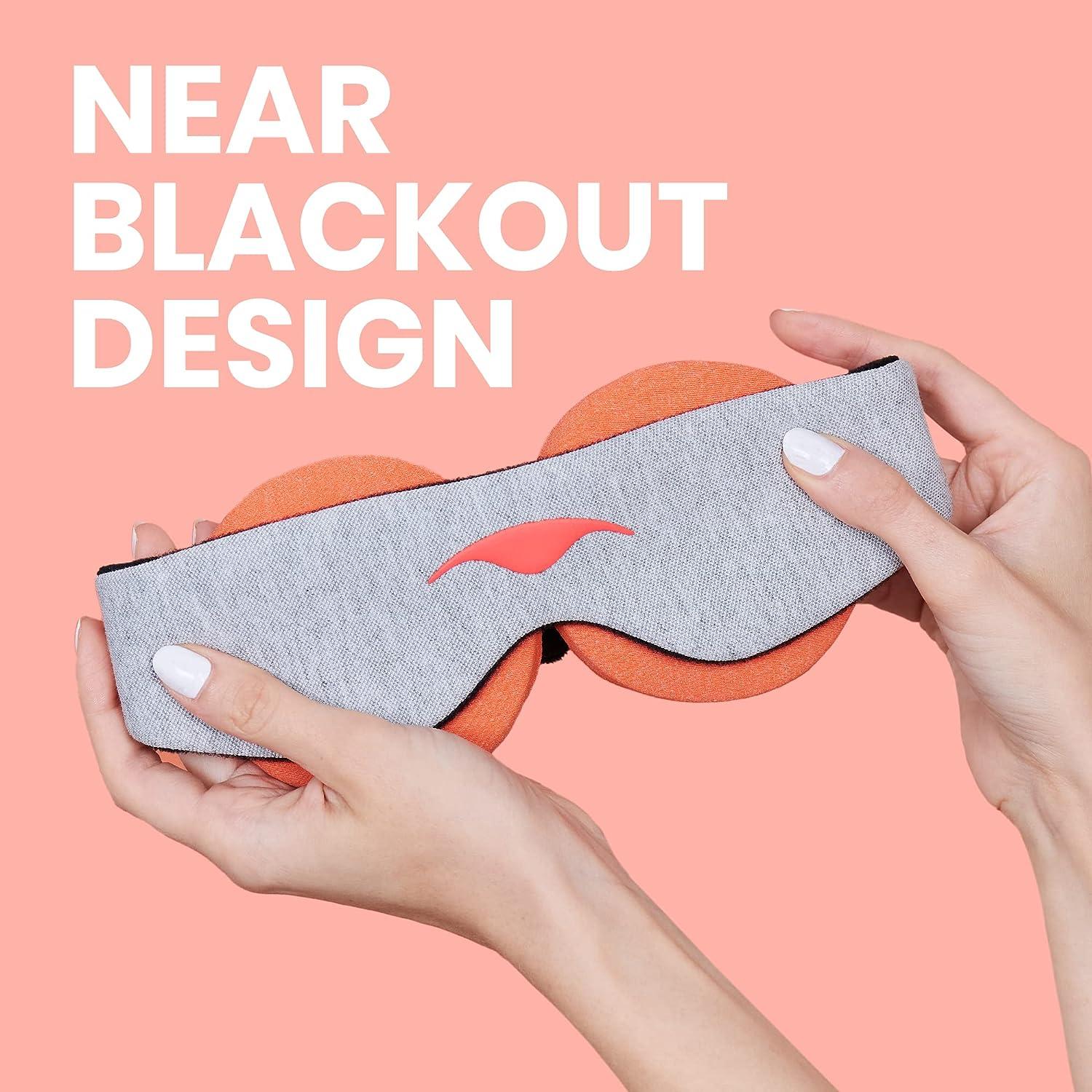 Manta Steam Mask - Total Blackout Heated Eye Mask for Migraine, Sinus ...