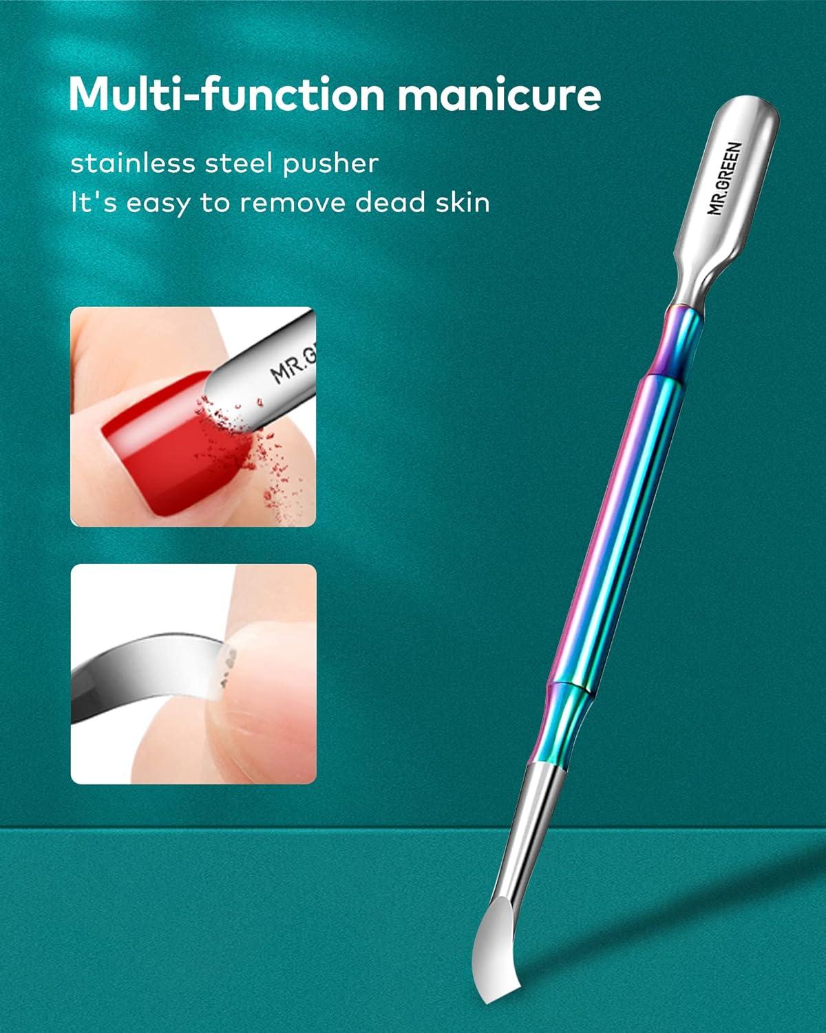 Cuticle Trimmer with Cuticle Pusher Cuticle Nipper Professional ...