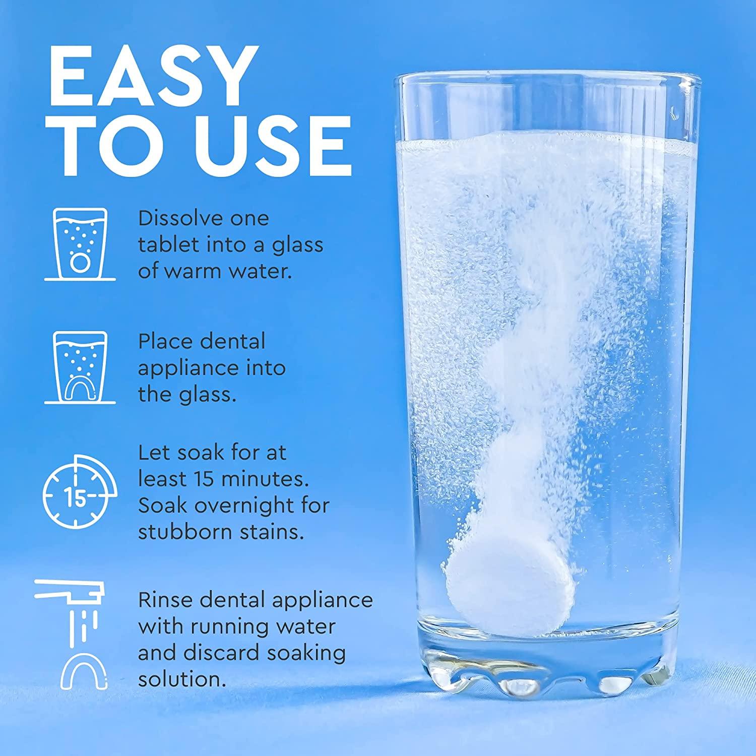 Retainer Cleaner Tablets - Denture Cleaning Tablets - Mouth Guard ...