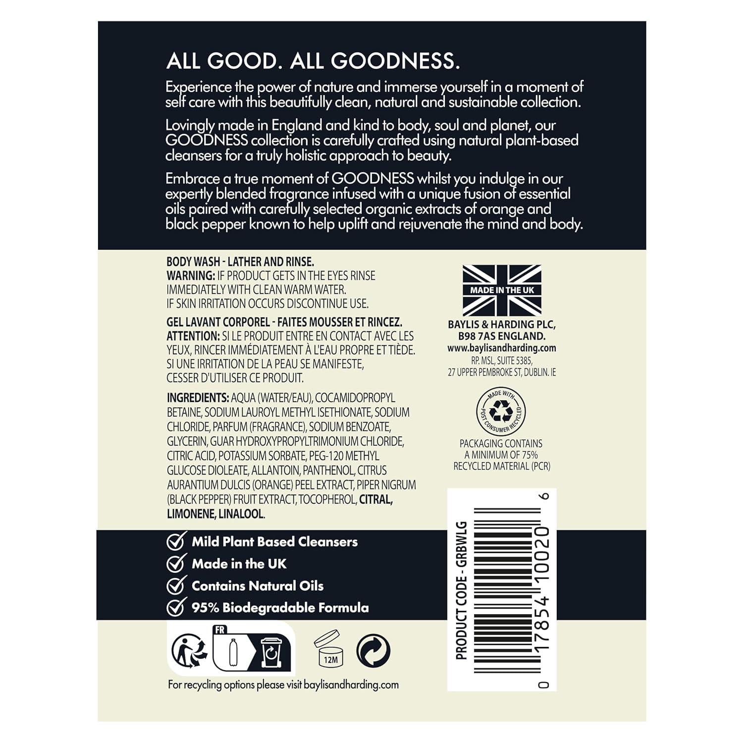 Buy Baylis & Harding Lemongrass & Ginger Liquid Body Wash - 16.9oz ...