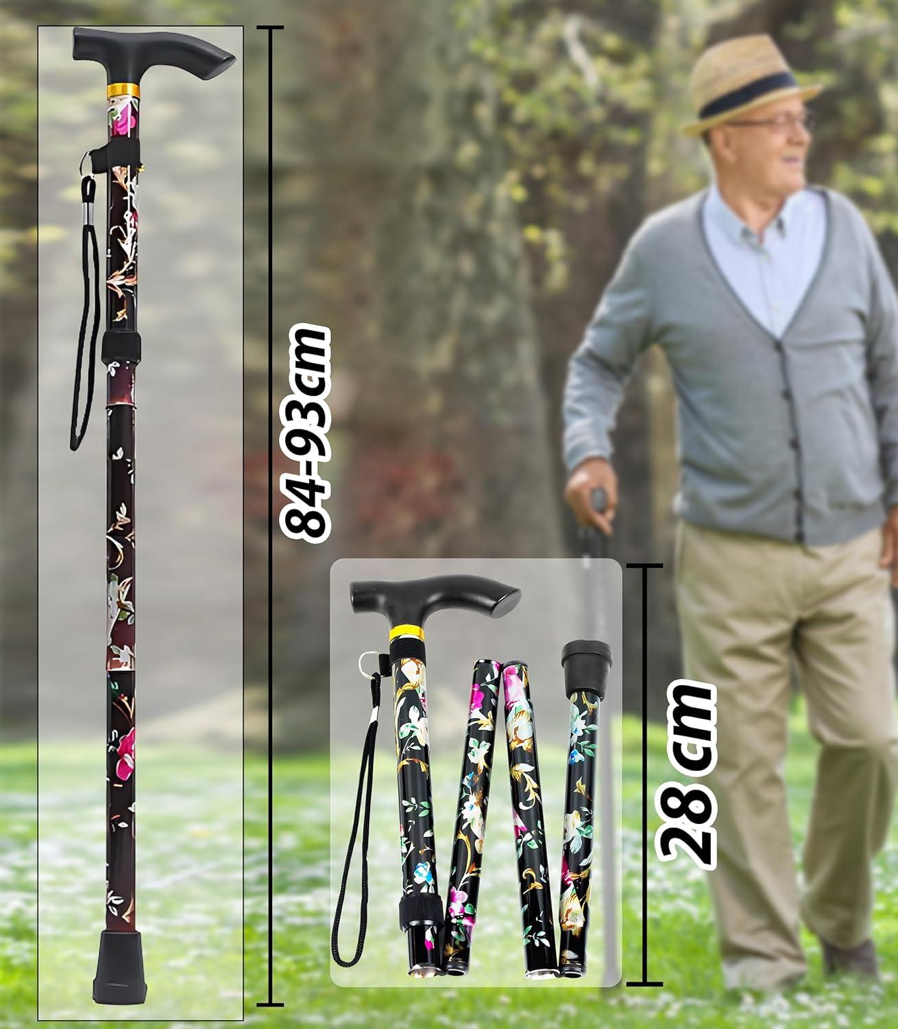 HATAF Walking Stick Folding Walking Sticks for Women Folding Walking ...