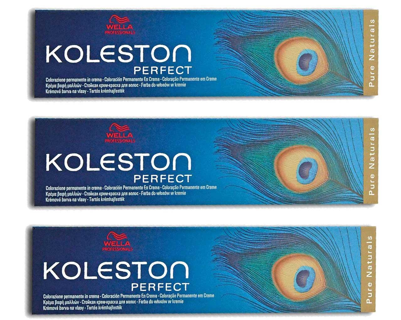 Wella Koleston Perfect 8/ Light Blonde Hair Color - 3x 60ml ...