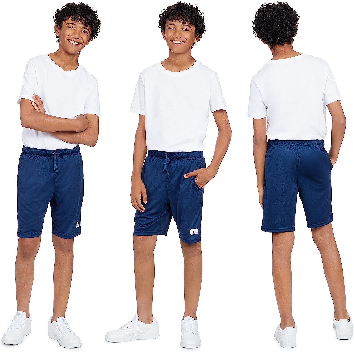 Andrew Scott Boys 7 Pack Basketball Shorts - Black & Assorted Colors ...