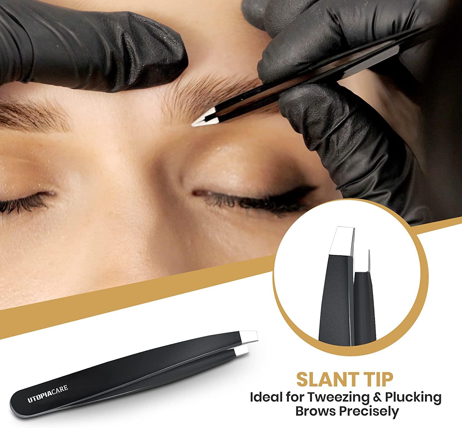 Utopia Care Professional Stainless Steel Tweezers Set - 4-Piece ...