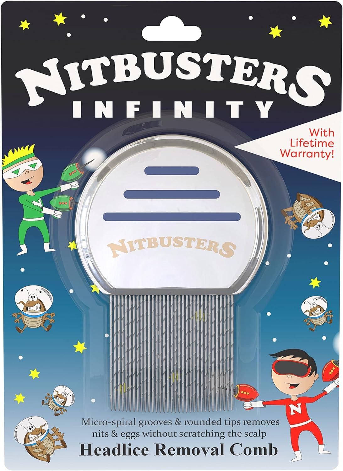 Stainless Steel Nitbusters Infinity Comb - Spiral Grooves for Effective ...