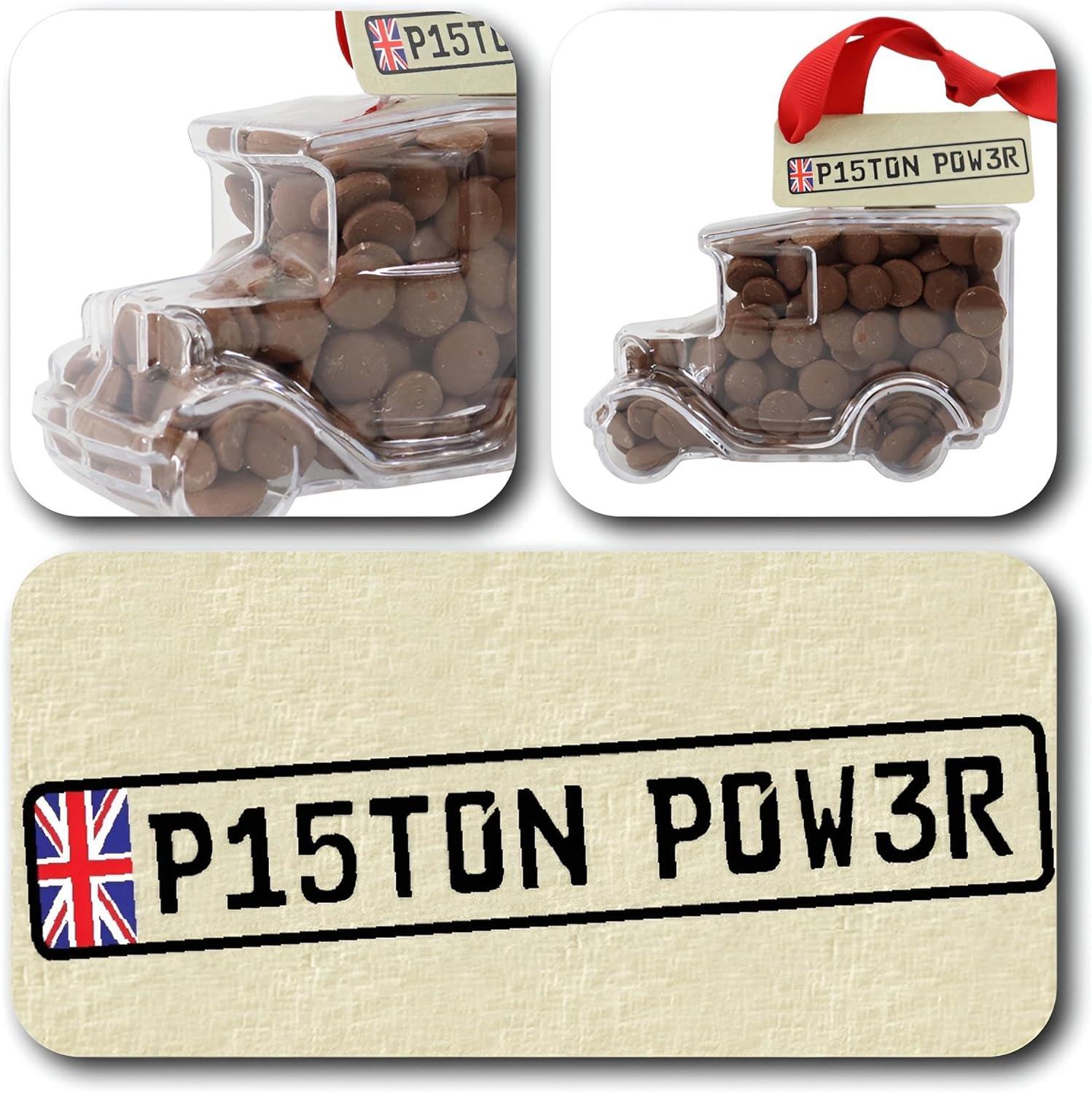 ButtonChocs Chocolate Vintage Car - Piston Power. Belgian Milk ...