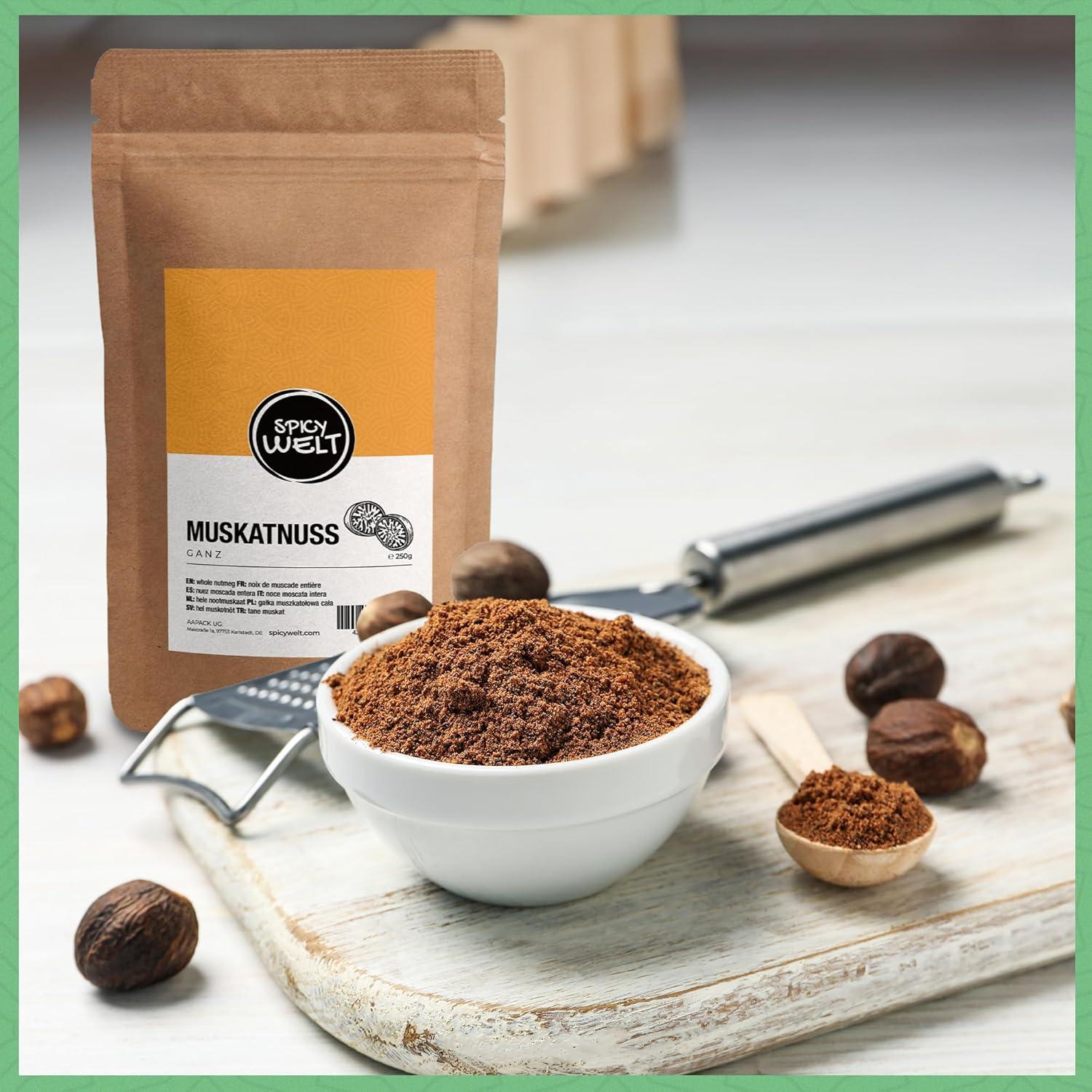 Spicy Welt Whole Nutmeg (250g) Premium Quality Nutmeg for Cooking ...