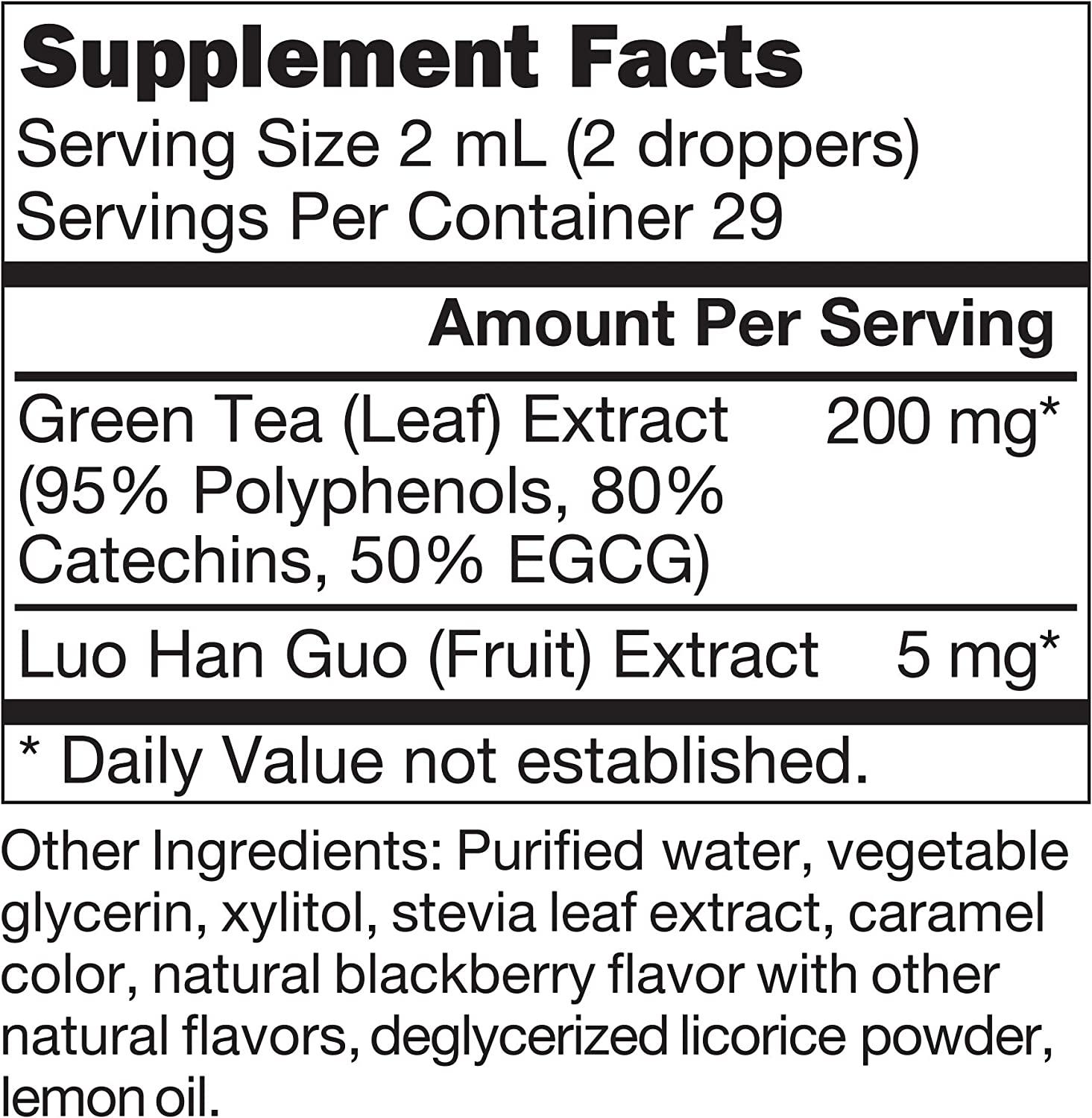 Green Tea Extract Supplement - Healthy Metabolism Boost & Natural ...
