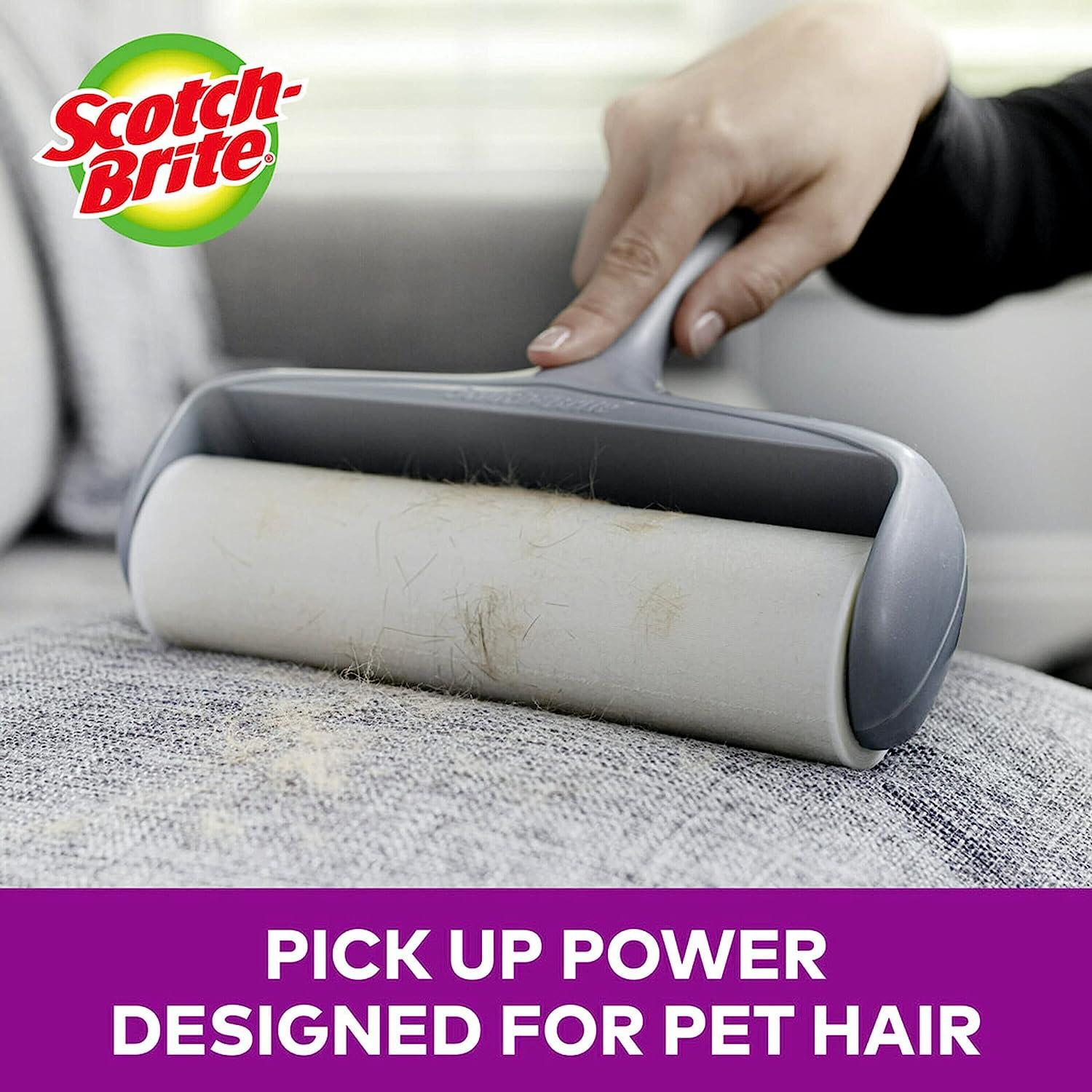 Scotch-Brite Pet Extra Sticky Large Surface Roller - 60 Sheets - Ideal ...