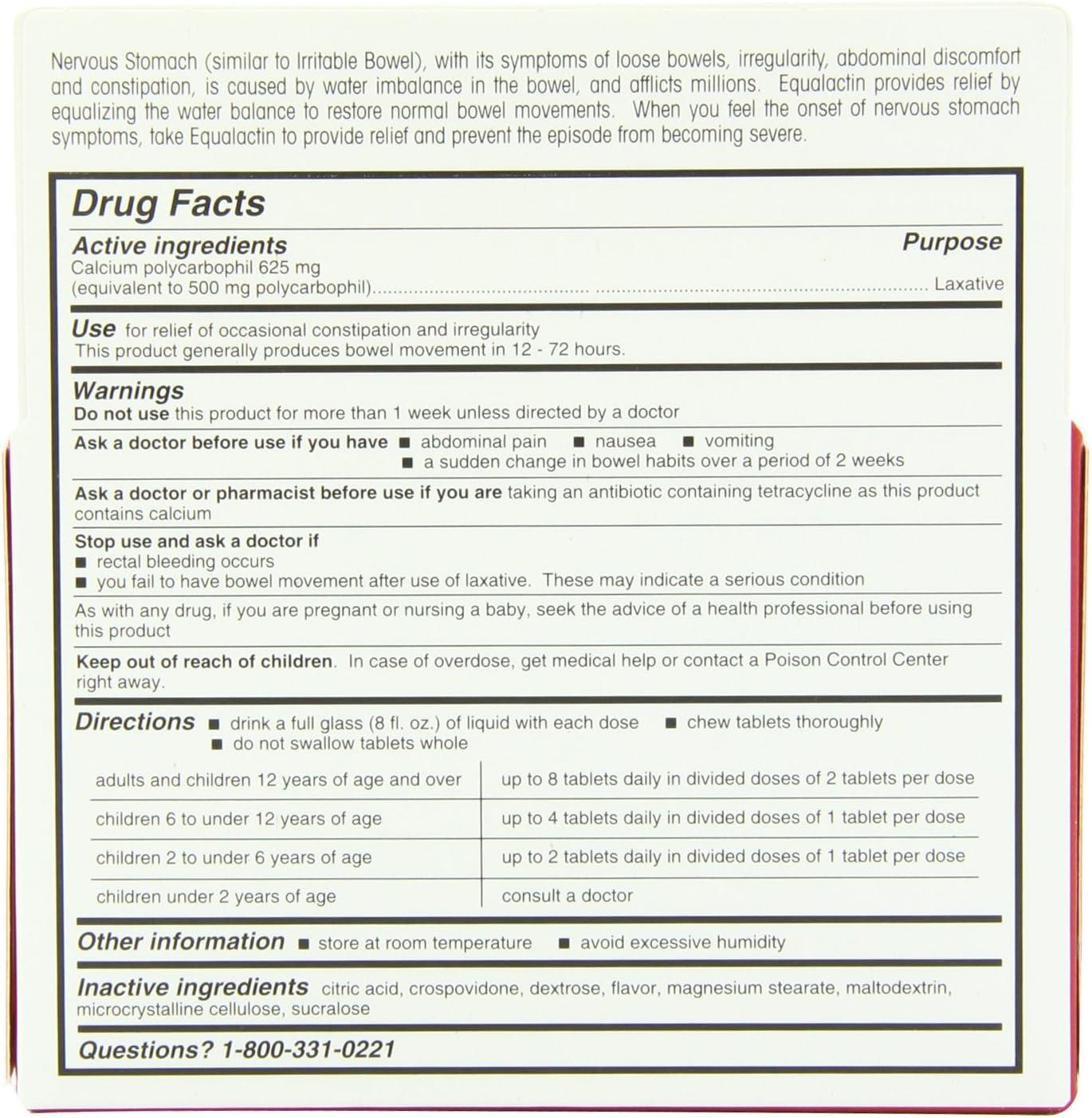 Equalactin Chewable Tablets 48ct: Fast Relief for Digestive Discomfort