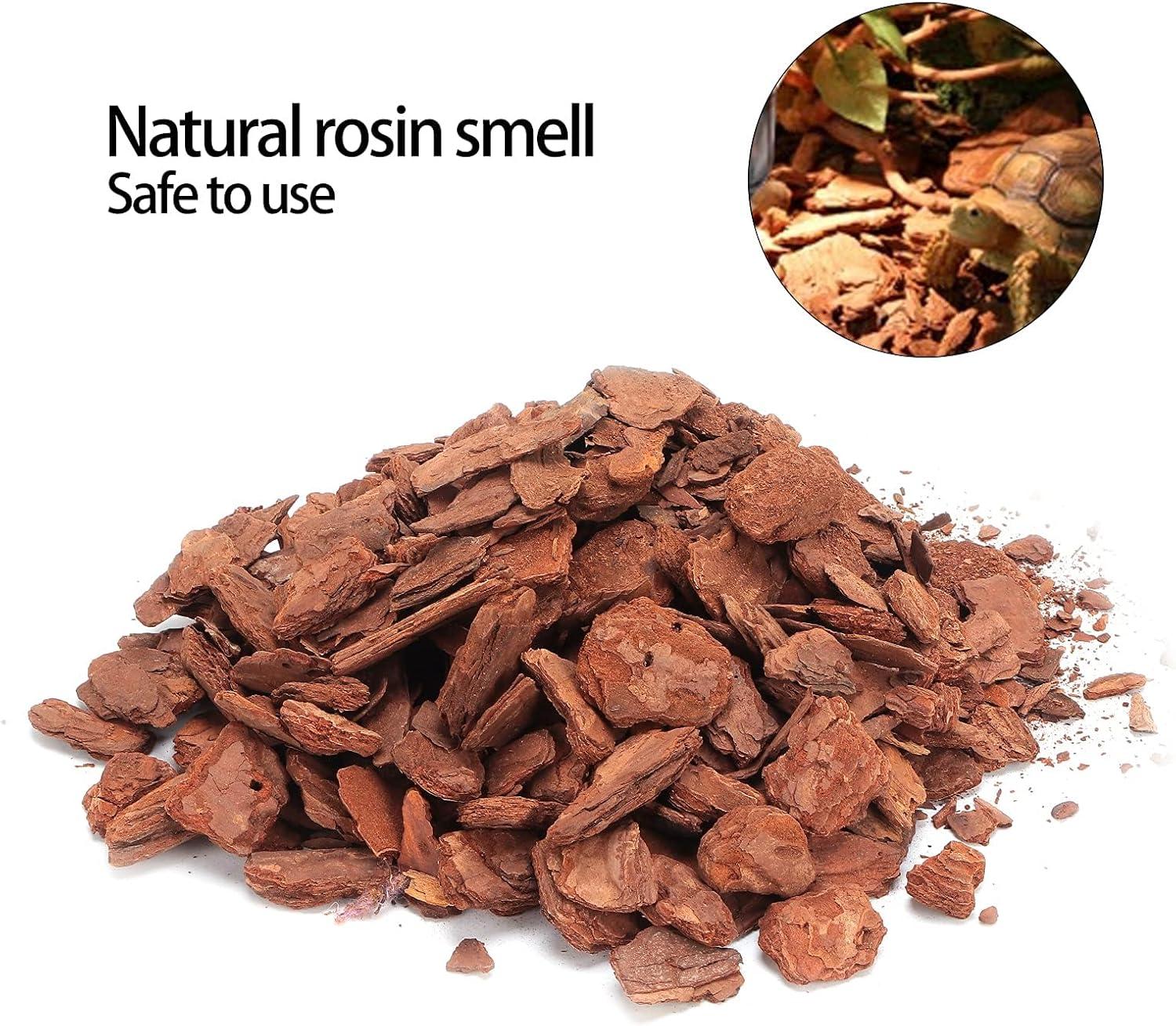 Buy Bark Litter for Reptiles - Natural Wood Granules Substrate for ...