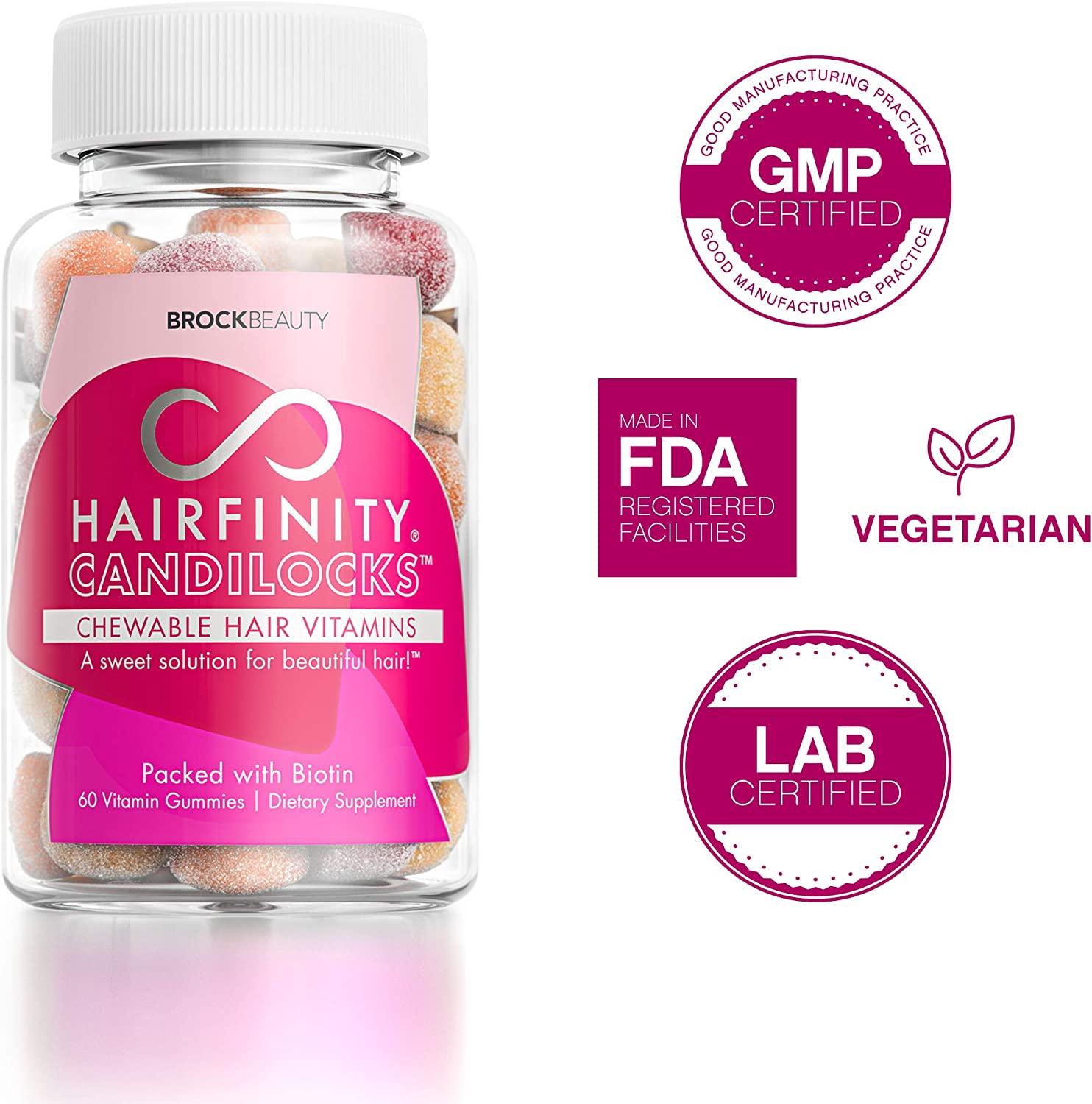 Hairfinity Candilocks Hair Growth Gummies - Biotin, Inositol, and ...