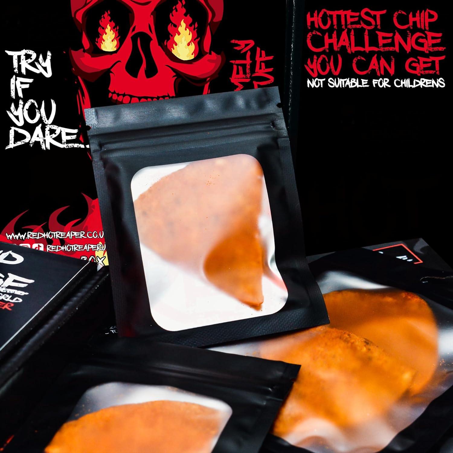 Red Hot Reaper (2pack) Challenge Hottest Chip Carolina Reaper Spicy ...