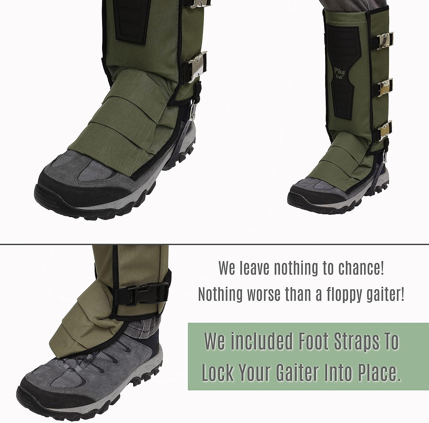 Pike Trail Snake Gaiters - Olive Drab Leg Guards for Ultimate Snake ...