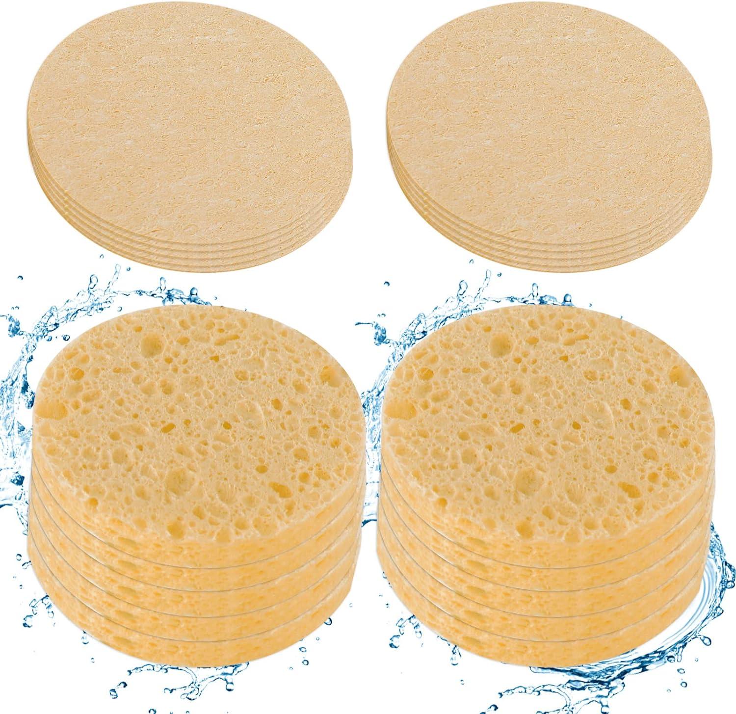 20 Natural Cellulose Facial Sponges for Cleansing and Exfoliating ...