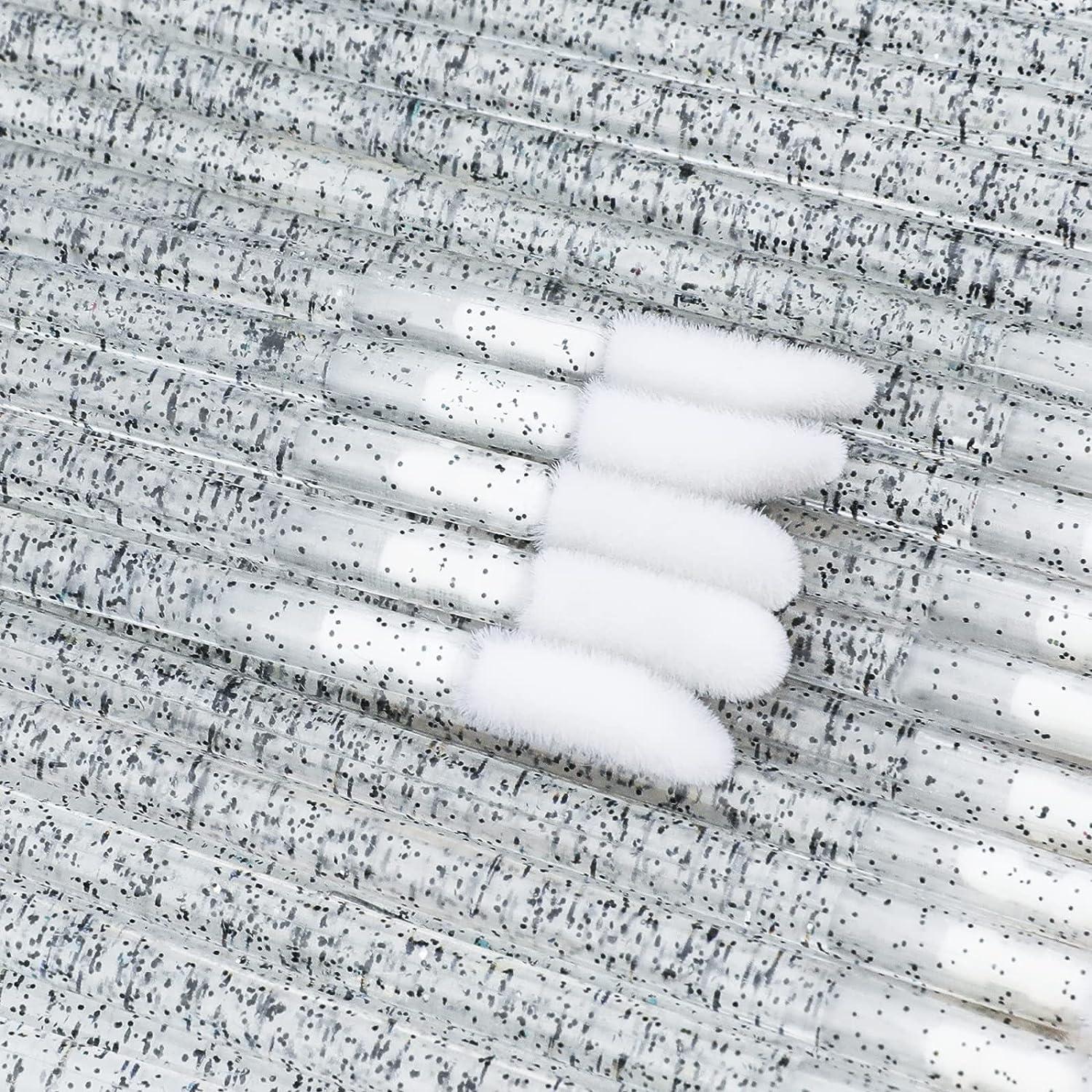 200PCS Crystal Black Disposable Lip Brushes - Lipstick Applicator ...