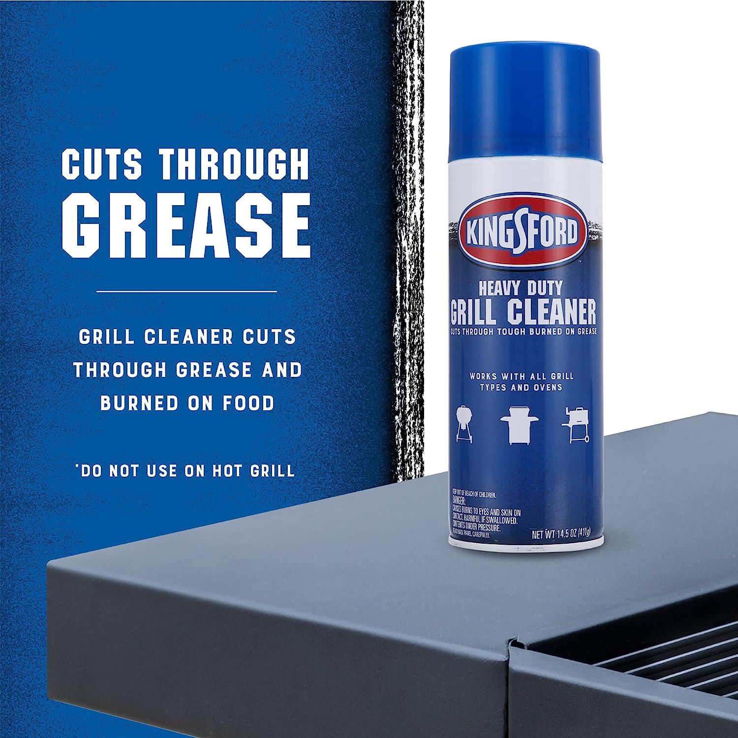 Kingsford Heavy Duty Grill Cleaner Aerosol | Effortlessly Cuts Grease ...