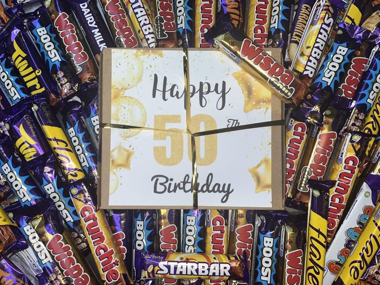 Cadburys Happy 50th Birthday Chocolate Gift Cadbury s Birthday ...