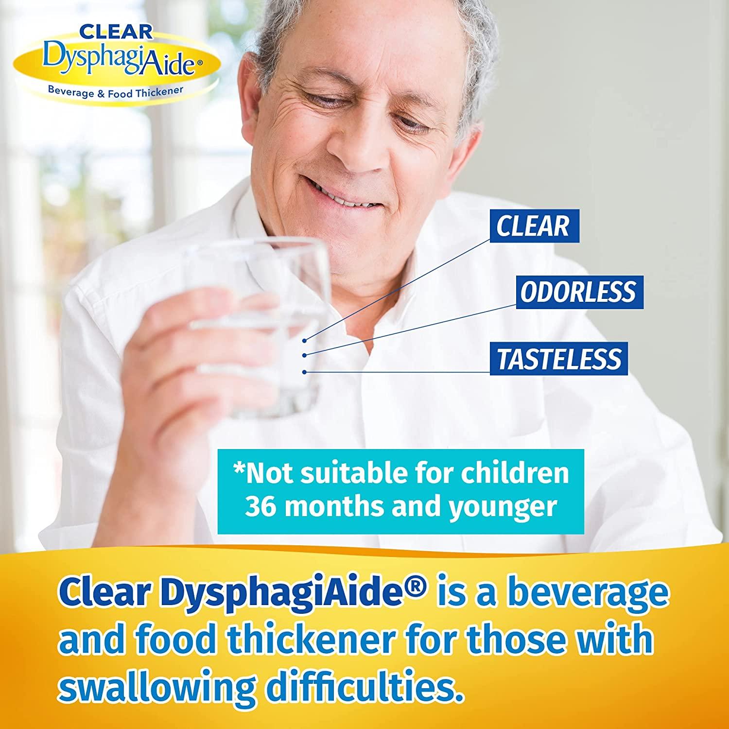 DysphagiAide Instant Thickener Powder - 180 Serving Pack of 1 - Drink ...
