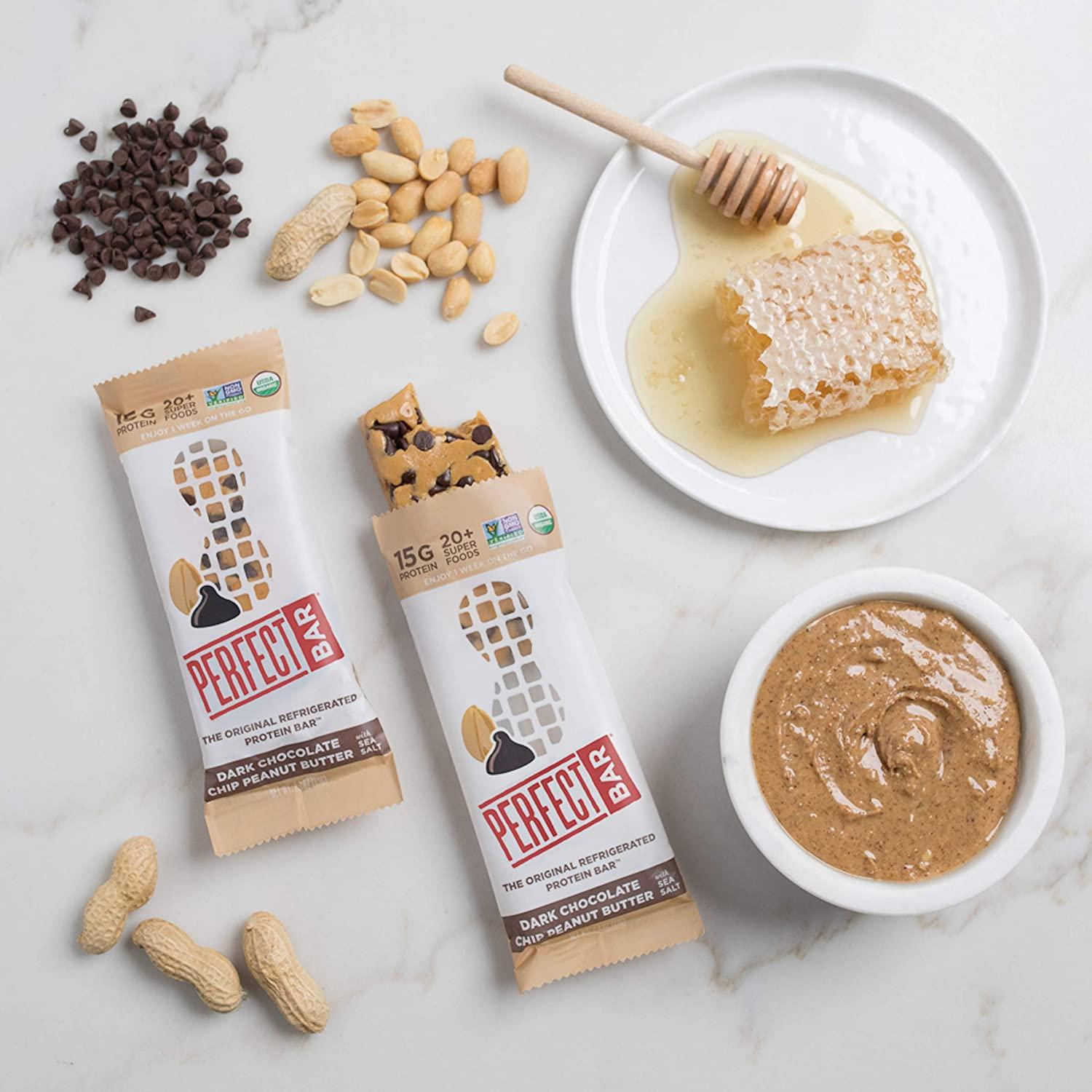 Perfect Bar Original Dark Chocolate Chip Peanut Butter Protein Bar 2 ...