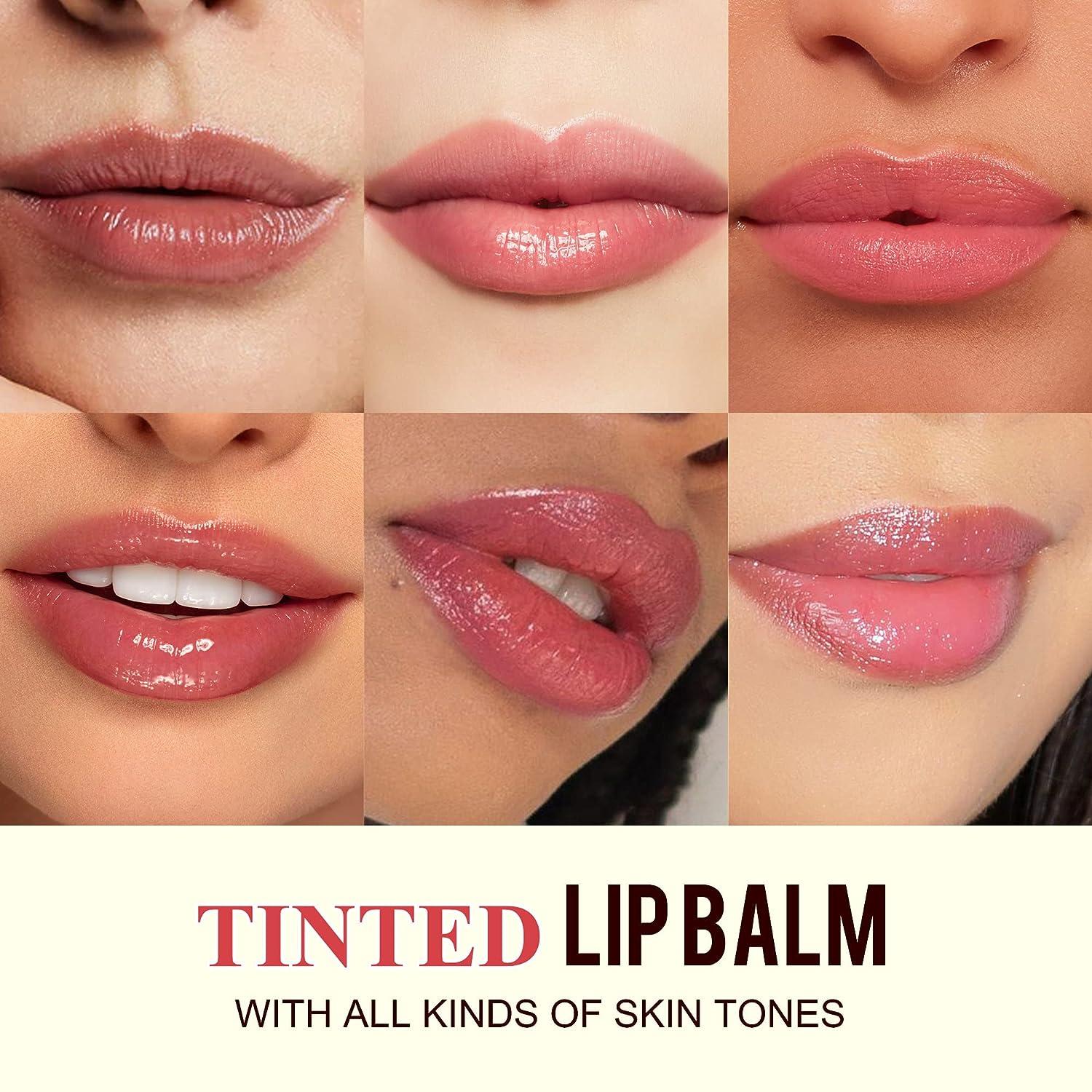 Flower Lip Balm - Color Changing Jelly Lip Stain for Perfect Pink Shade ...