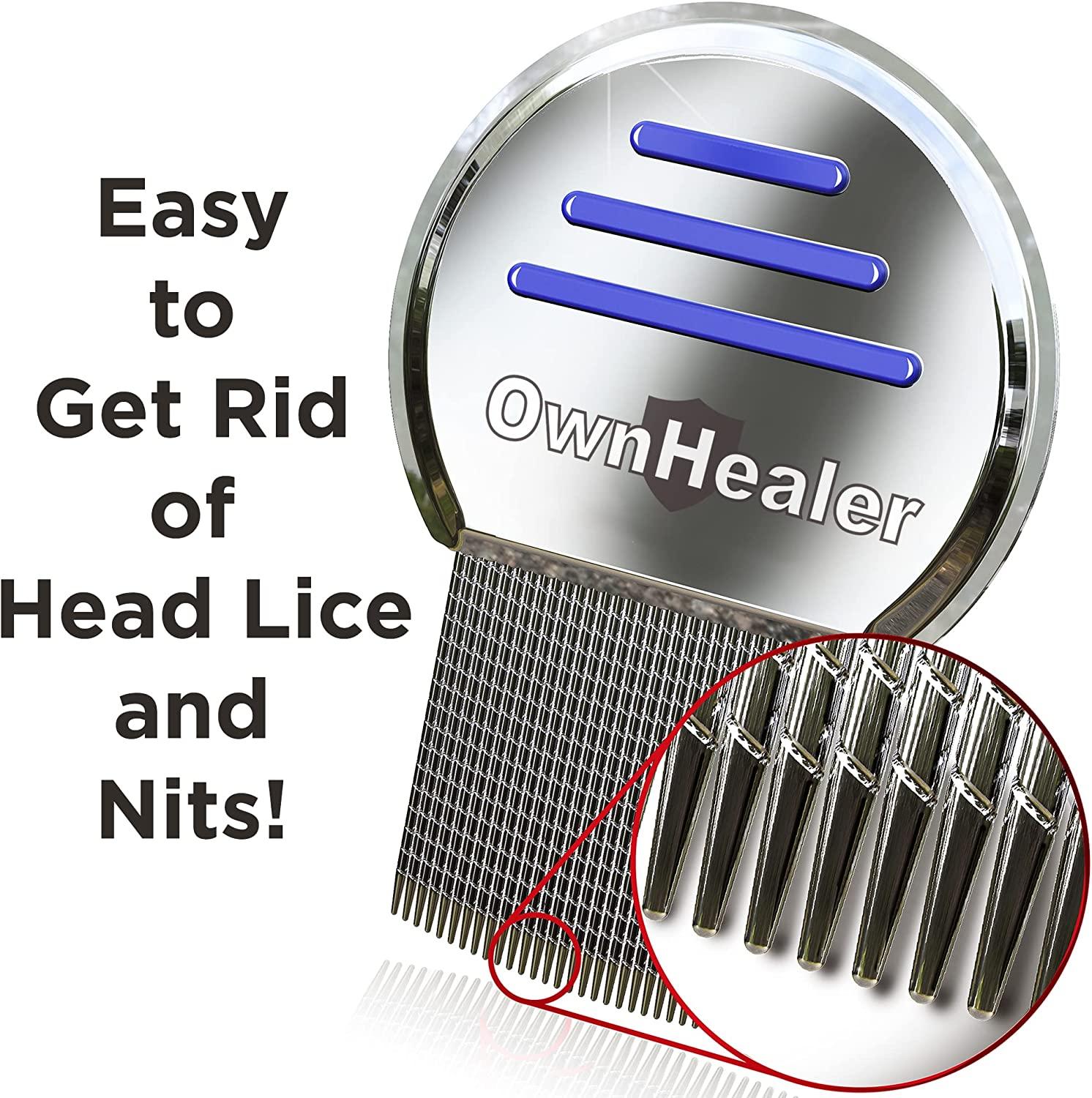 Head Lice Treatment Kit OWNHEALER Nit Comb Kit - Fast & Effective Lice ...