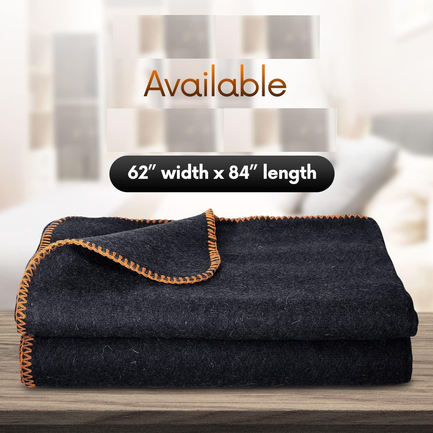 Jmr Usa Inc. Military Wool Blanket - 70% Wool, Fire Retardant, Extra ...