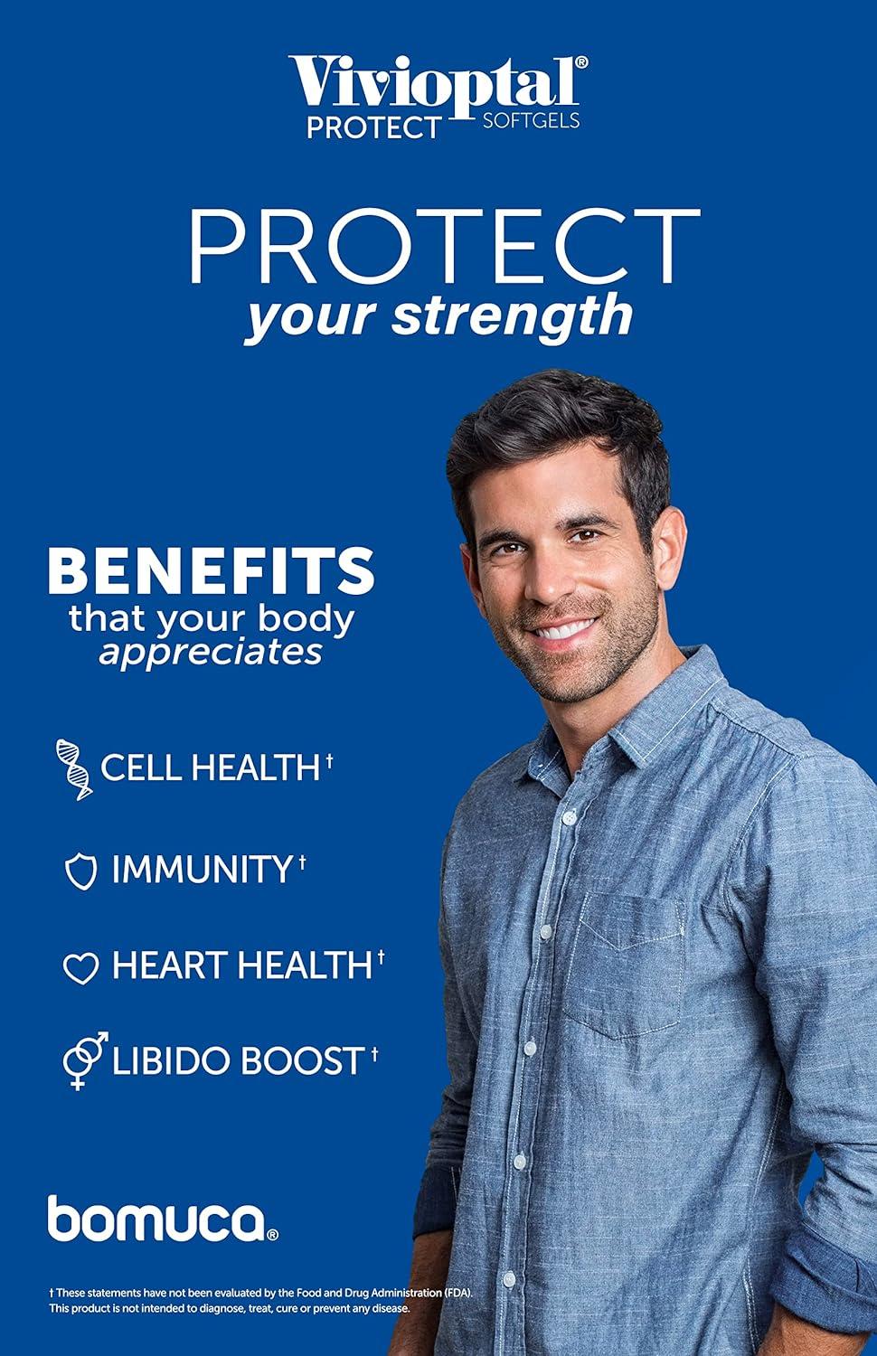 Vivioptal Protect 60 Capsules - Multivitamin Supplement for Men - Boost ...