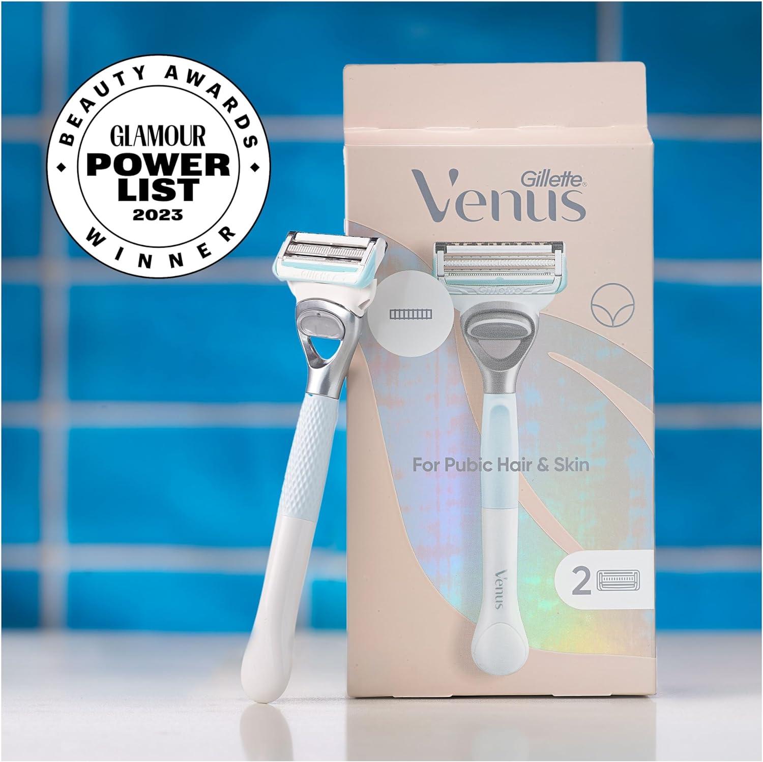 Gillette Venus Women's Razor with Precision Trimmer - Pubic Hair & Skin ...