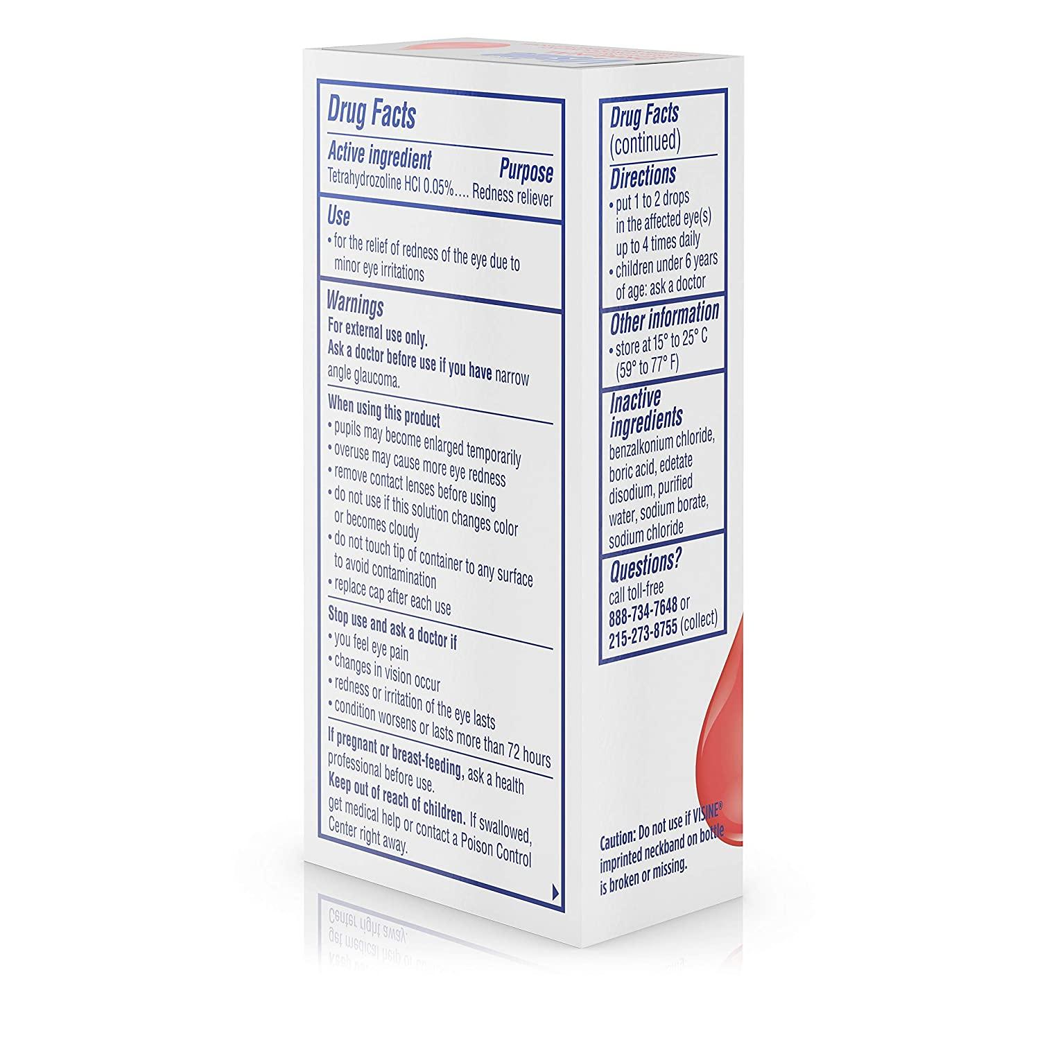 Visine Redness Relief Eye Drops 0.5 fl oz - Original Formula | Buy Now ...