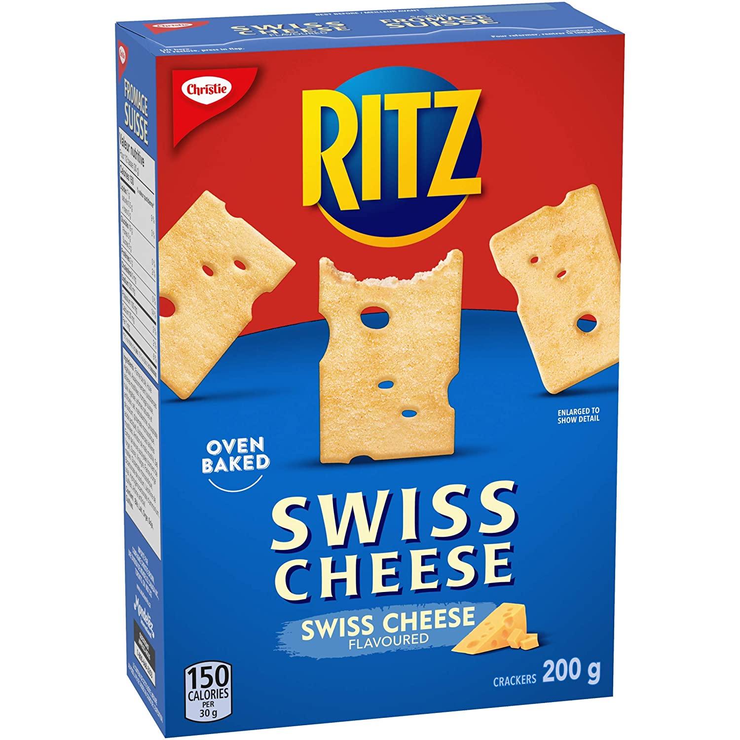 Christie RITZ Swiss Cheese Flavoured Crackers 200g/7.1oz | Imported ...