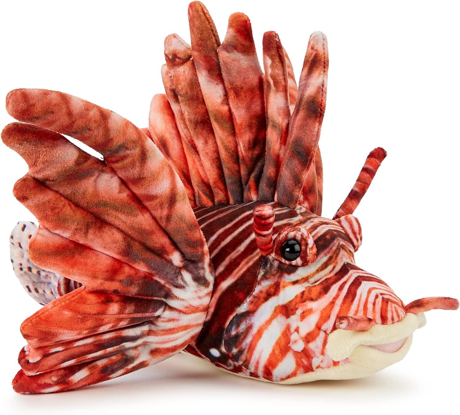 Zappi Co Safari Animals Plush Toy - Lion Fish (30cm) | Soft & Cuddly ...