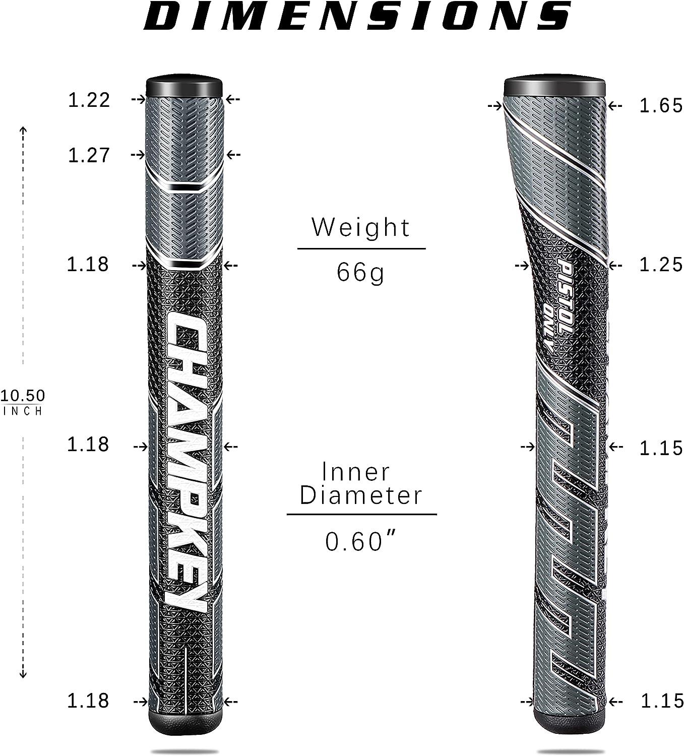 Champkey CT2 Pistol Golf Putter Grip - Lightweight & Comfortable ...