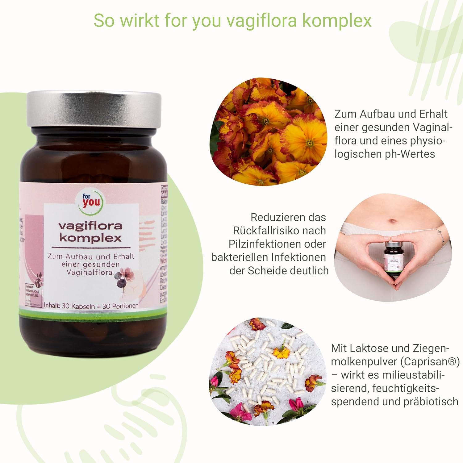 Vagiflor Complex - Women's Probiotics for Healthy Vaginal Flora & pH ...