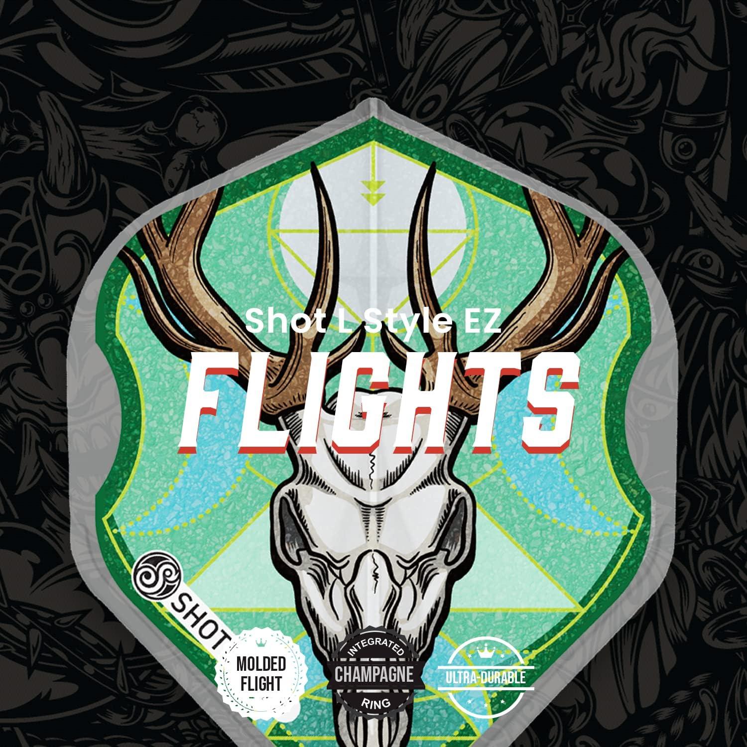 Shot! L-Style EZ L1 Celt Stag Dart Flight Set - Standard Shape | Buy ...