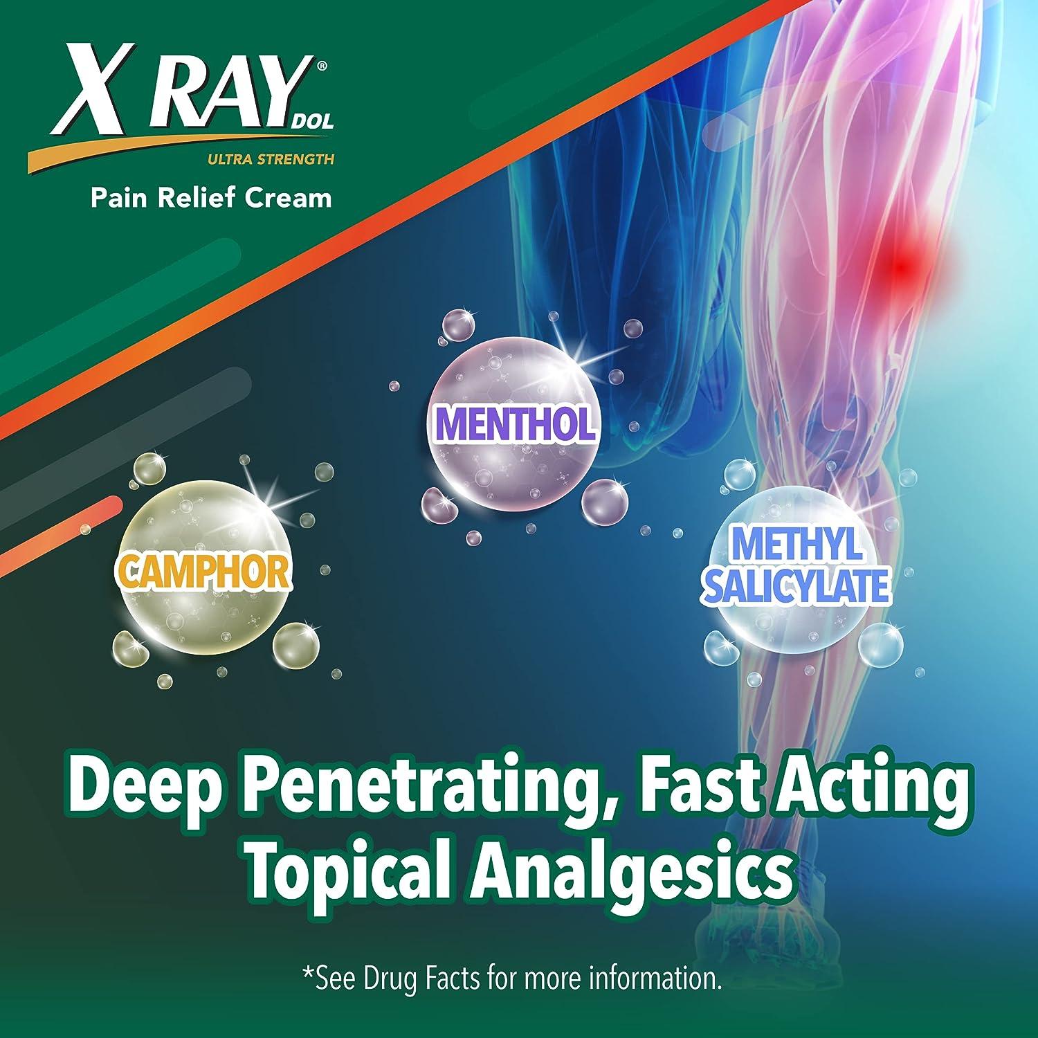 X Ray Dol Topical Arthritis Pain Reliever Cream - Fast-Acting 2oz Joint ...