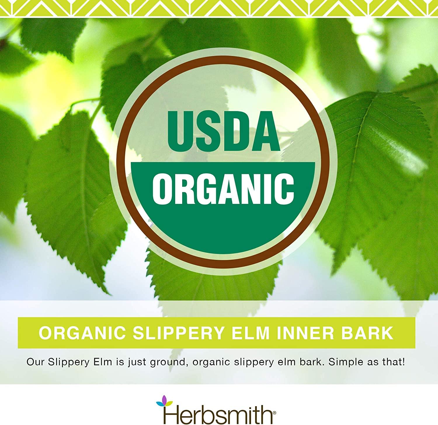Herbsmith Organic Slippery Elm 75g Powder - Digestive Aid for Dogs and ...