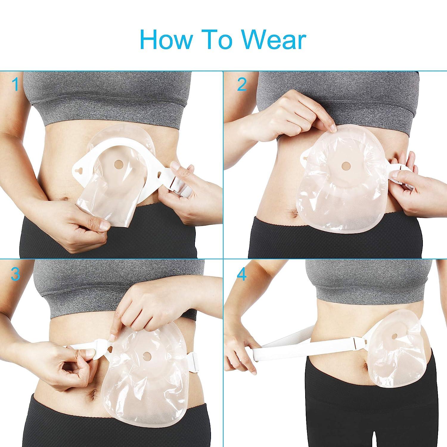 REAQER Ostomy Hernia Belt for Colostomy Ileostomy Surgery - Adjustable ...