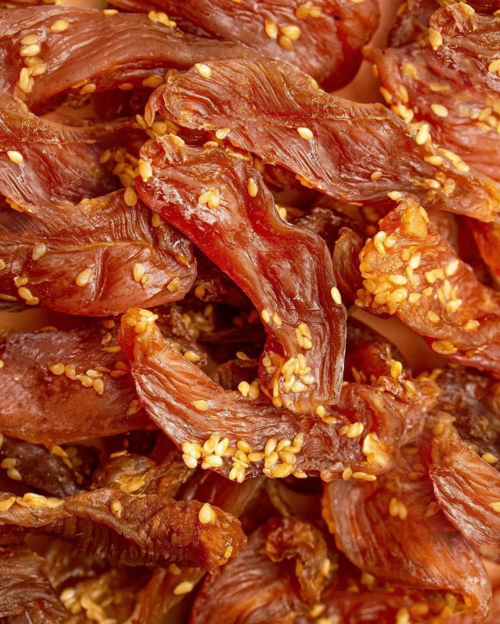 Spicy Chicken Jerky - High Protein Dried Meat Snack with Indian Spices ...