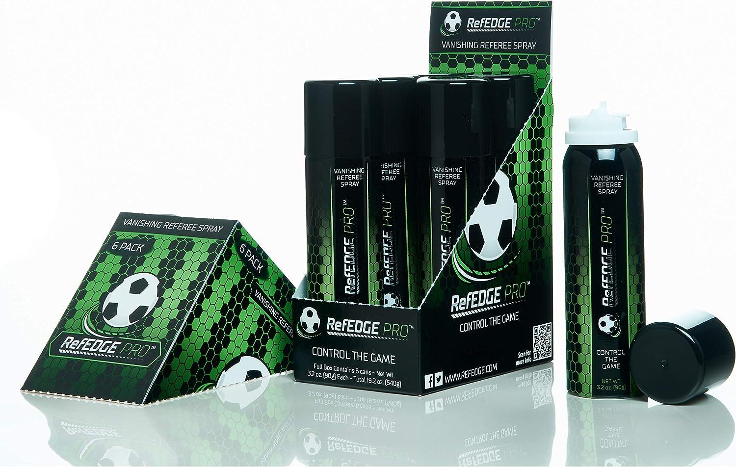 RefEDGE 6-Pack PRO Vanishing Referee Spray 3.2 oz - Premium Set for ...