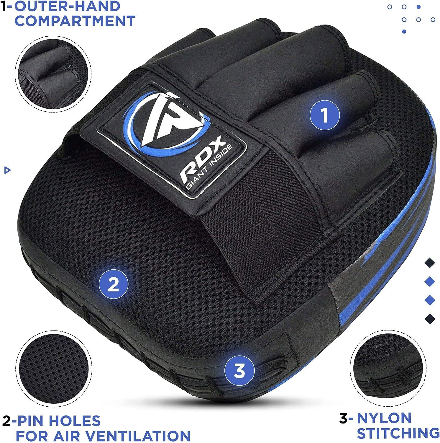 RDX Kids Boxing Pads Focus Mitts - Maya Hide Leather Junior Hand Pads ...