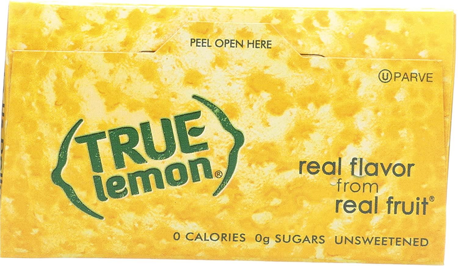 True Lemon Crystallized Packets - 0.9oz | Premium Lemon Flavor | Convenient Powdered Drink Mix ...