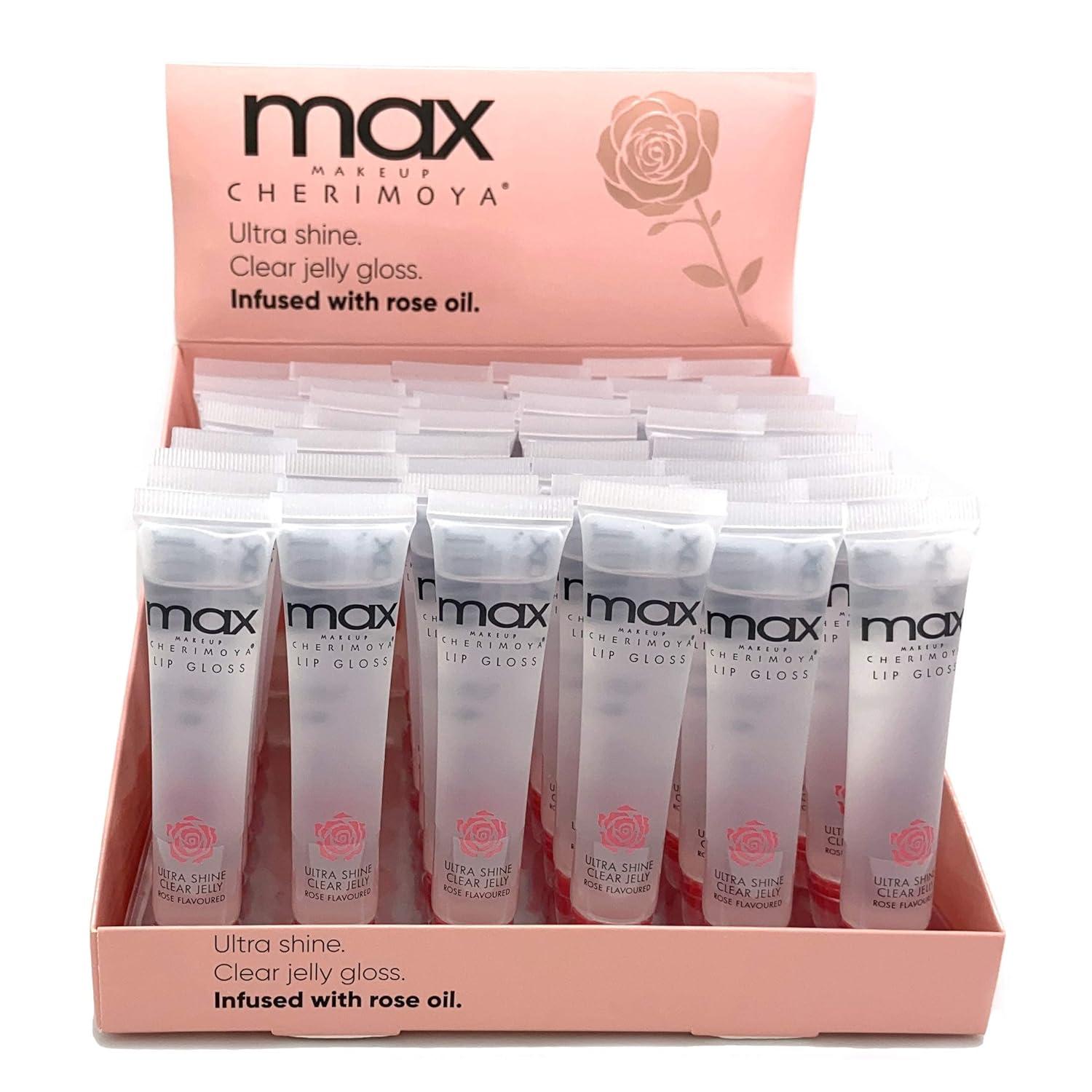 Cherimoya 6Pack MAX Lip Polish with Rose Oil - Hydrating Lip Care Set ...