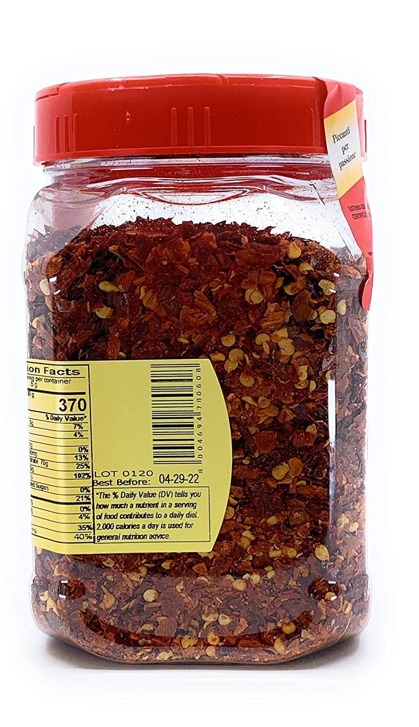 TuttoCalabria Dry Calabrian Chili Pepper Flakes 250g - All Natural Non ...