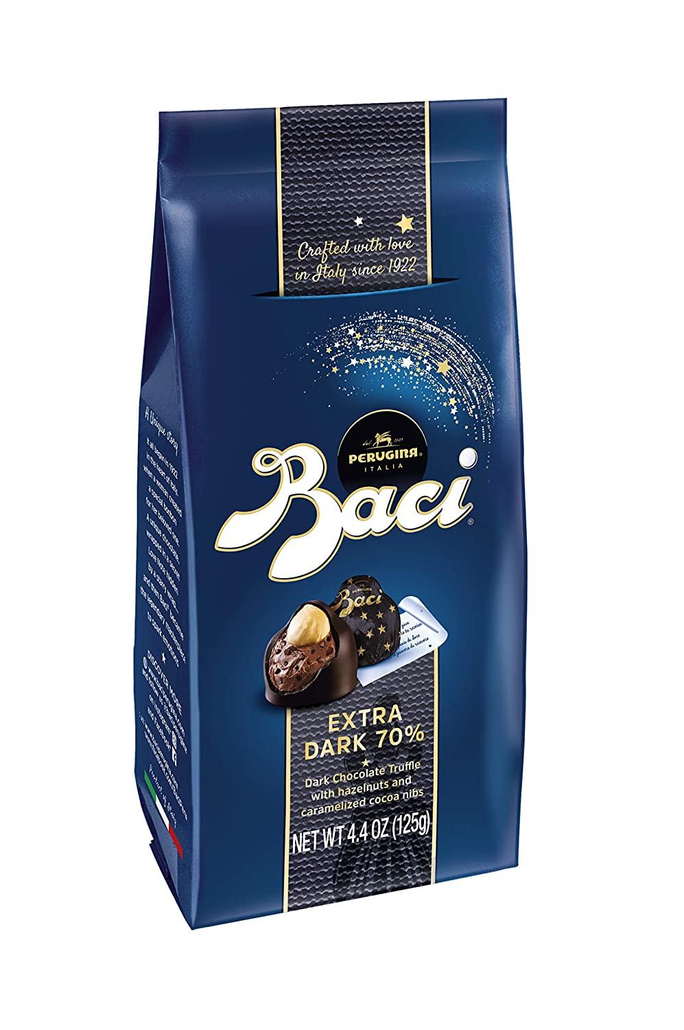 Baci Perugina Extra Dark 70% Chocolate Truffles 4.4oz Bag - Pack of 4 | Buy Now with Express ...