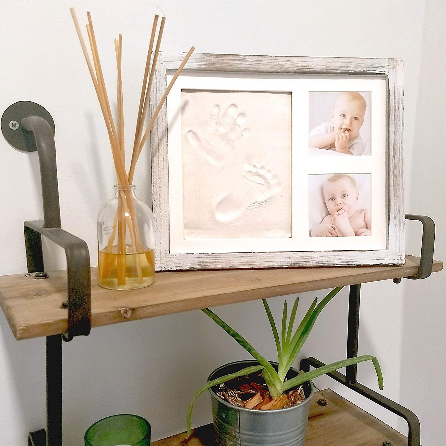 Baby Handprint & Footprint Kit - Driftwood Grey | 3 Month Old Must-Have ...