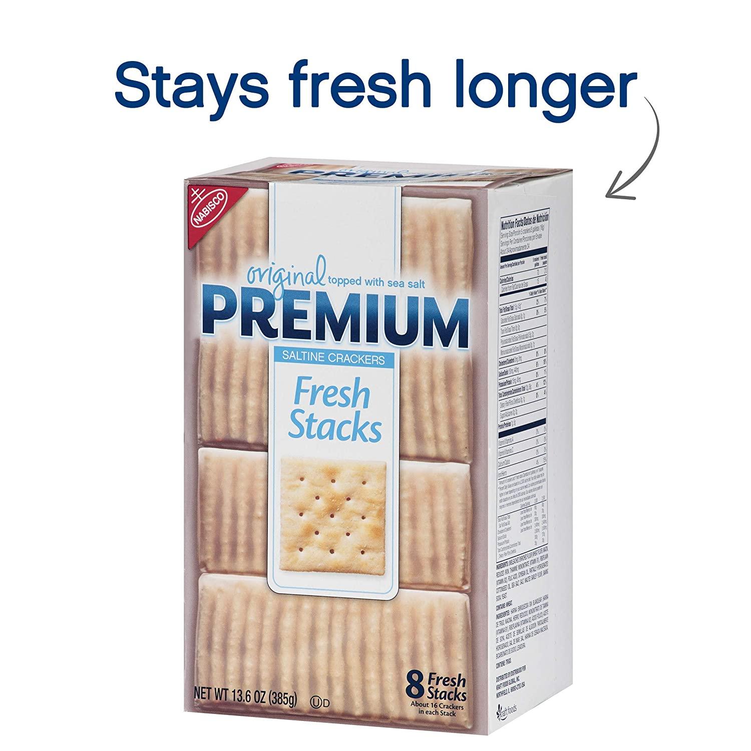 Premium Original Fresh Stacks Saltine Crackers 13.6 oz - 2 Pack | Buy ...